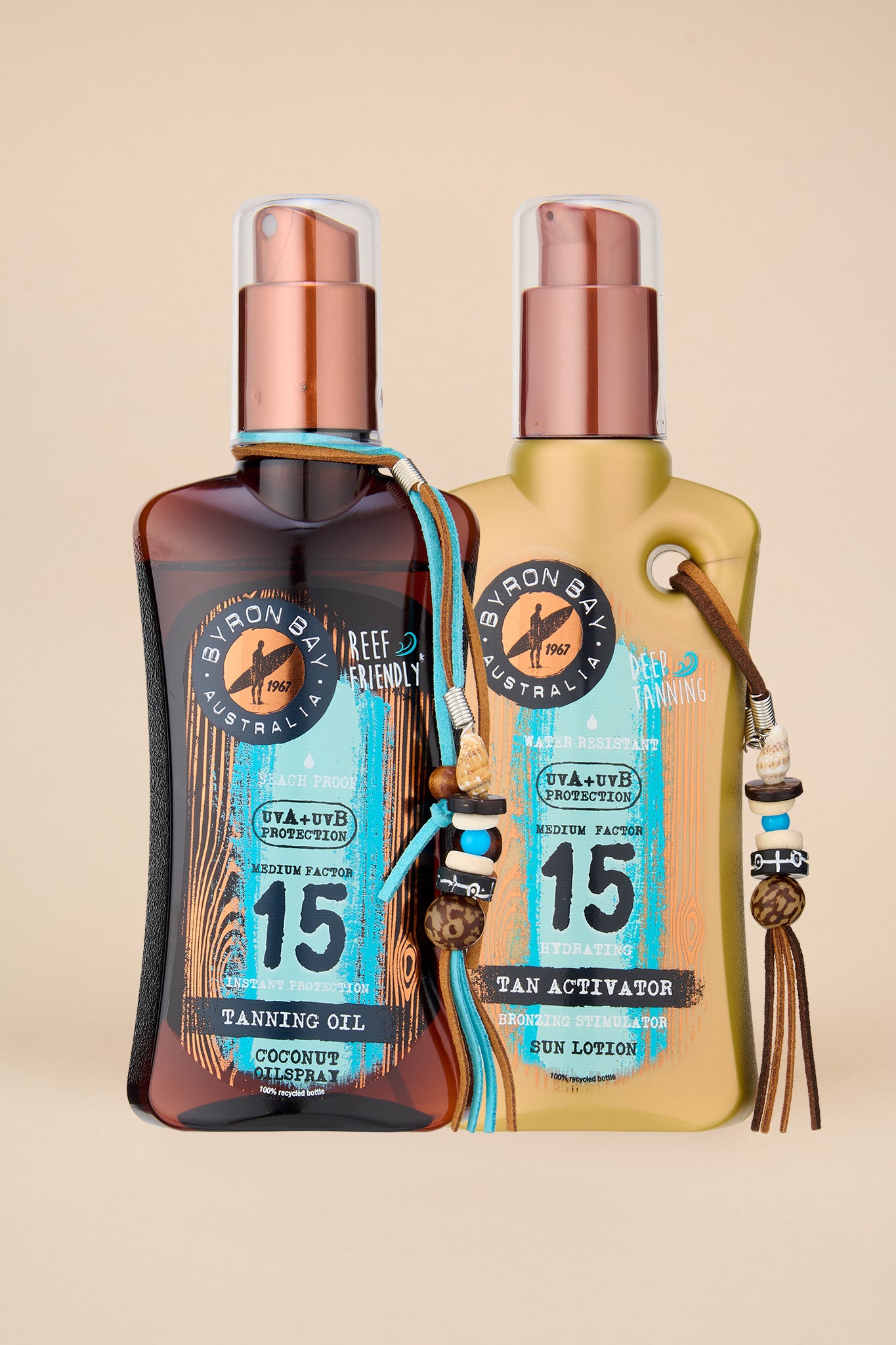 Byron Bay Bundle Coconut Tanning Oil & Tan Activator SPF 15 – Byron Bay ...